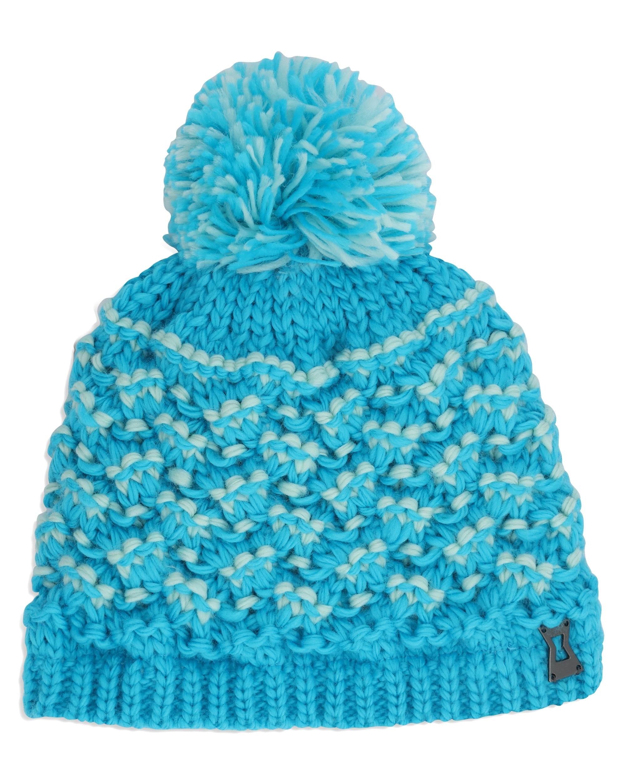 Girls' Brrr Berry Hat - Cyan Blue – Spyder