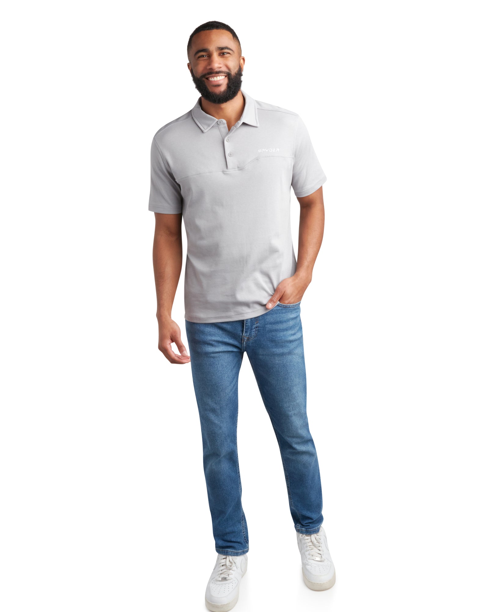 Men's Short Sleeve Interlock - Pewter – Spyder